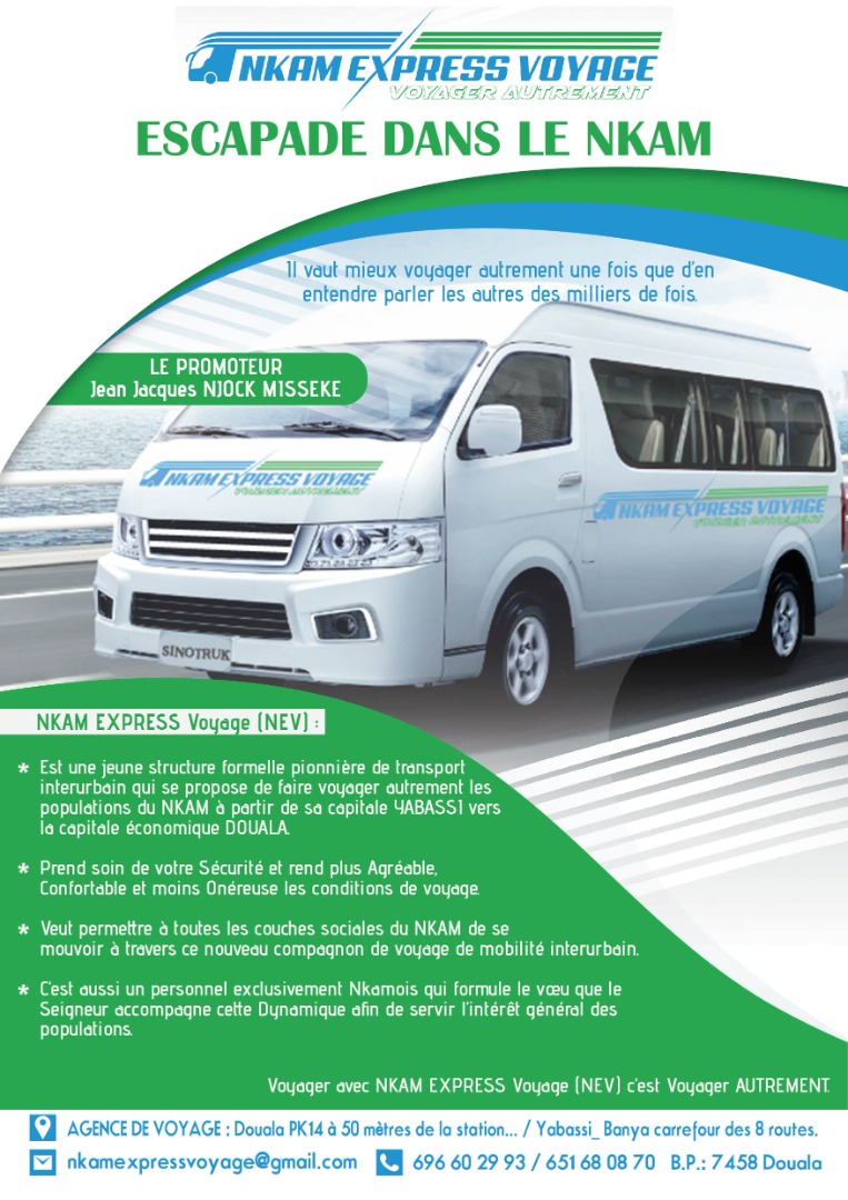 Transport : ‘’Nkam Express Voyage’’ ouvre une nouvelle ère à Yabassi ...
